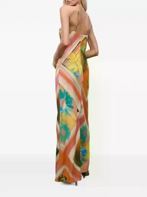Staud Cubism" Floral-print Maxi Dress