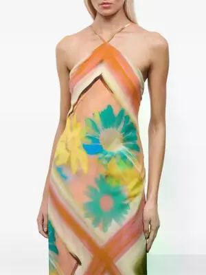 Staud Cubism" Floral-print Maxi Dress