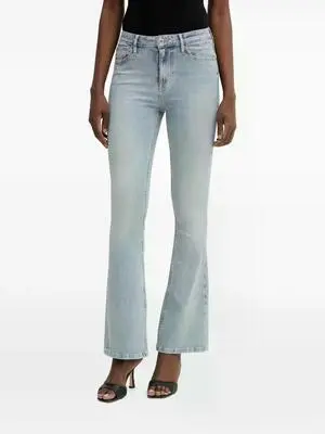 Guess Faded Flared Jeans - Blue