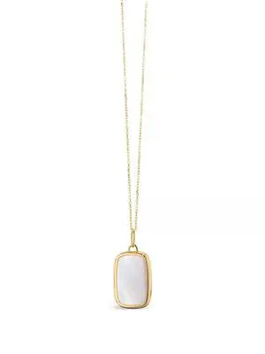 Monica Rich Kosann Britt Locket Mother-of-pearl Necklace In 18k Yellow - Gold