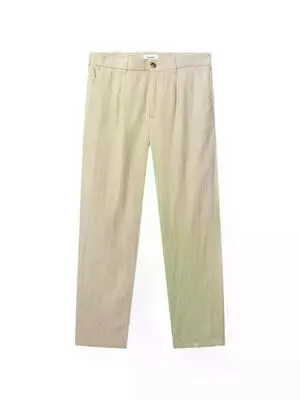 GABBA Pleated Elasticated-waistband Trousers - Neutrals