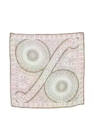 DELL'OGLIO Easy Geometric-print Scarf