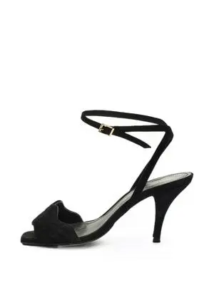 Santoni Wavy-strap Sandals - Black