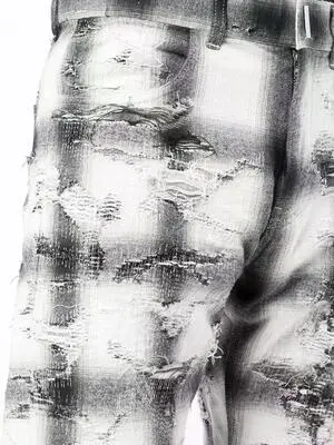 Givenchy Ripped Check Trousers