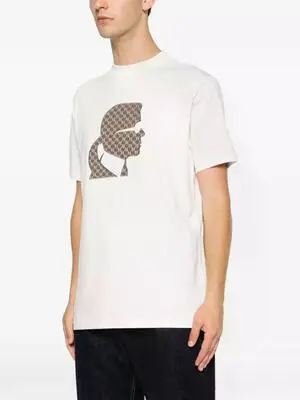 Karl Lagerfeld Logo-embroidered T-shirt