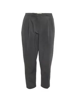 Prada Wool Pleated Cropped Trousers