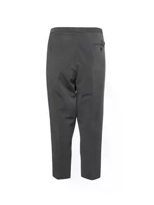 Prada Wool Pleated Cropped Trousers