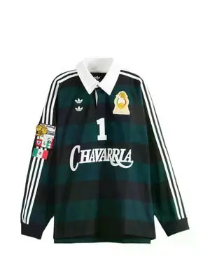 Adidas X Willy Chavarria Striped Long-sleeve Polo