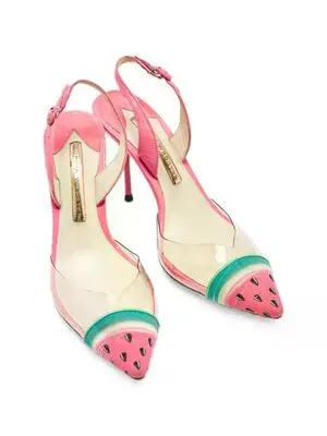 SOPHIA WEBSTER Watermelon Slingback Pumps