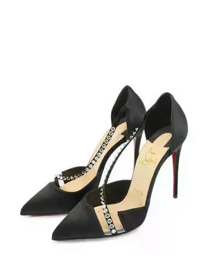 CHRISTIAN LOUBOUTIN Krystal Cross D'orsay Pumps