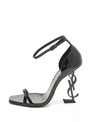 Saint Laurent Opyum Ankle Strap Sandals - Black