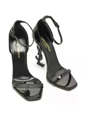 Saint Laurent Opyum Ankle Strap Sandals - Black