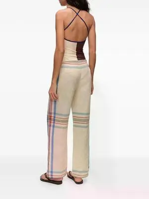 Bimba Y Lola Striped Palazzo Pants