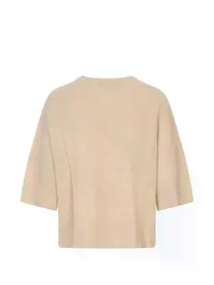 Fabiana Filippi Fine-knit Raglan-sleeve T-shirt - Neutrals