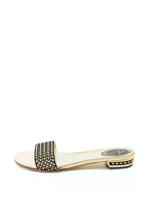 Rene Caovilla Crystal-embellished Sandals - Black