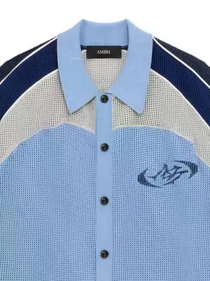 Amiri Crochet Mesh Sport Shirt - Blue