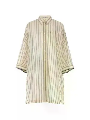 Brunello Cucinelli Striped Oversized Shirt