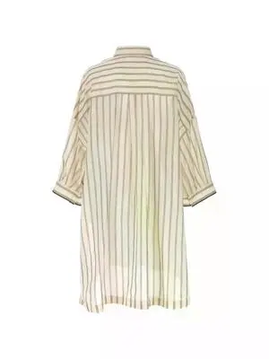 Brunello Cucinelli Striped Oversized Shirt
