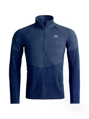 ORTOVOX Waffle-knit Paneled Jacket - Blue