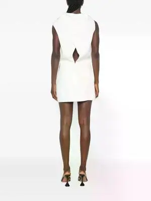 Khaite Astor Cowl-neck Mini Dress