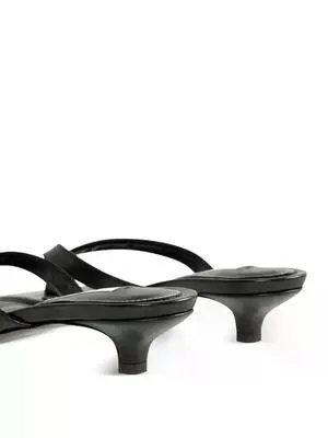 TOTEME Leather Square-toe Sandals
