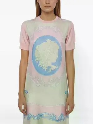 Versace Printed Jersey Dress
