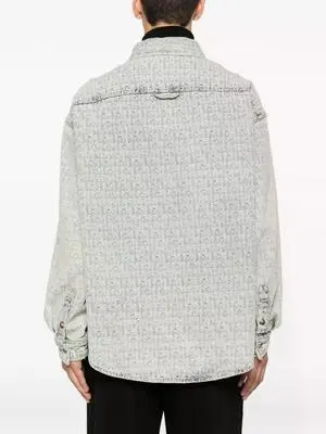 Emporio Armani Monogram-pattern Buttoned Shirt