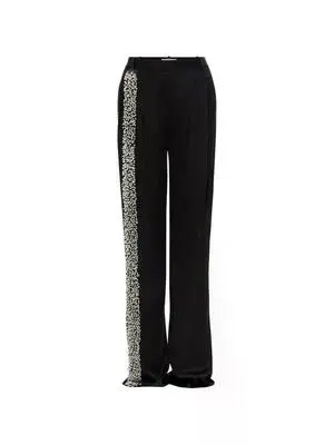 Hellessy Stefan Pearl-embellished Pleated Trousers