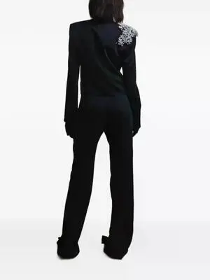 Hellessy Stefan Pearl-embellished Pleated Trousers
