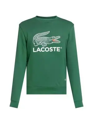 Lacoste Logo Print Crew Neck Sweatshirt - Green