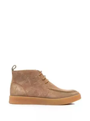 SERGIO MORETTI FIRENZE Suede Lace-up Boots