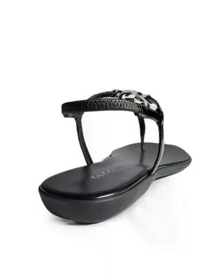 Gucci Interlocking G Patent Leather Sandals