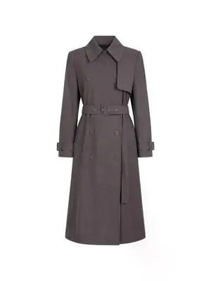 THE SEI Belted Double-breasted Trench Coat