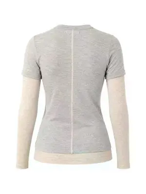 CUDDLEUP Layered Long-sleeved T-shirt - Grey
