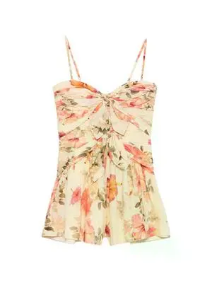 Zimmermann Mahon Playsuit - Neutrals