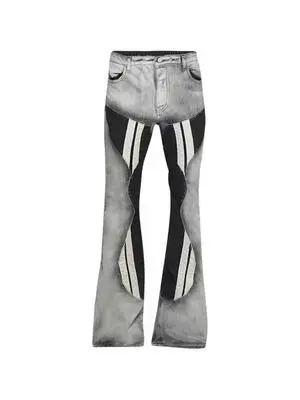 RIVINGTON ROI REBIS Pneuma Acid-wash Panelled Jeans - Grey