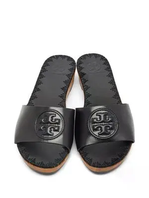 Tory Burch Patty Logo Wedge Sandals