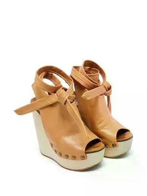 Chloé Tie-fastening Wedge Sandals