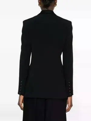 Emporio Armani Single-breasted Blazer With Satin Trim