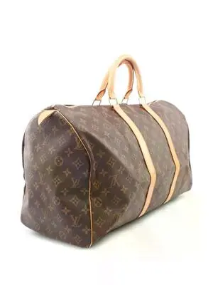 LOUIS VUITTON 2002 Monogram Bandoulière 50 Keepall Holdall Bag