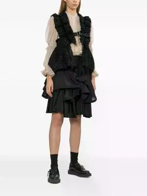 Noir Kei Ninomiya Ruffled Jabot Collar Blouse