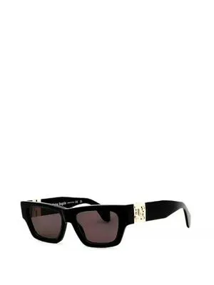 Palm Angels Logo Plaque Sunglasses - Black