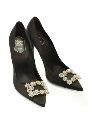 ROGER VIVIER Embellished Flower Buckle Pumps