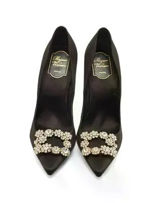 ROGER VIVIER Embellished Flower Buckle Pumps