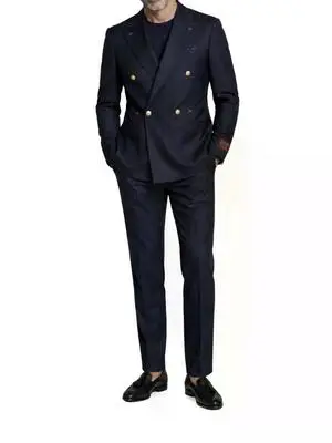 FRANZESE COLLECTION Double-breasted Wool Suit