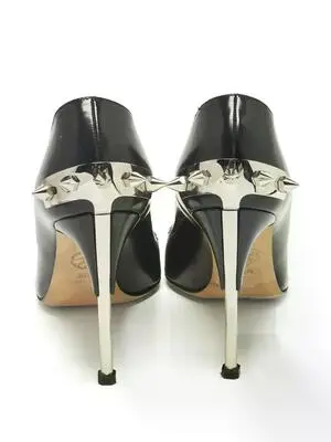 Alexander McQueen Leather Spiked Metal Cap Pumps
