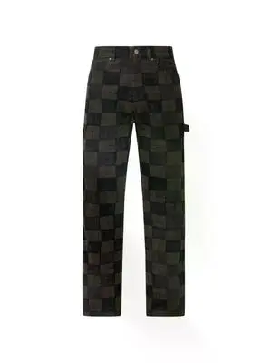 Amiri Checkered Carpenter Jeans - Brown
