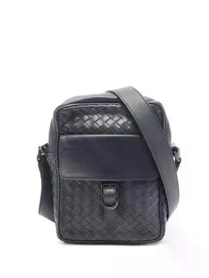 Bottega Veneta Intrecciato Shoulder Bag - Blue