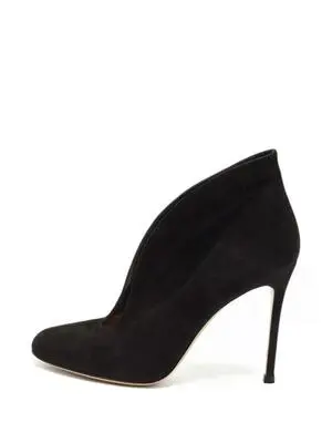 GIANVITO ROSSI Suede Ankle Boots - Black