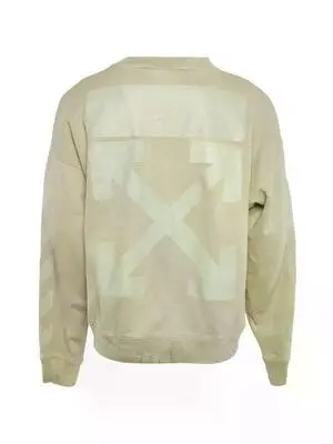 Off-White Cotton Crew Neck Sweatshirt